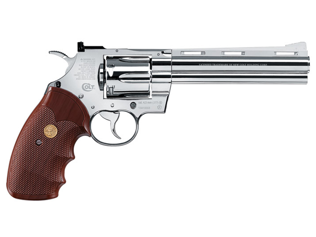 Colt Python 357 CO2 Steel BB Revolver - Chrome | Replicaairguns.us