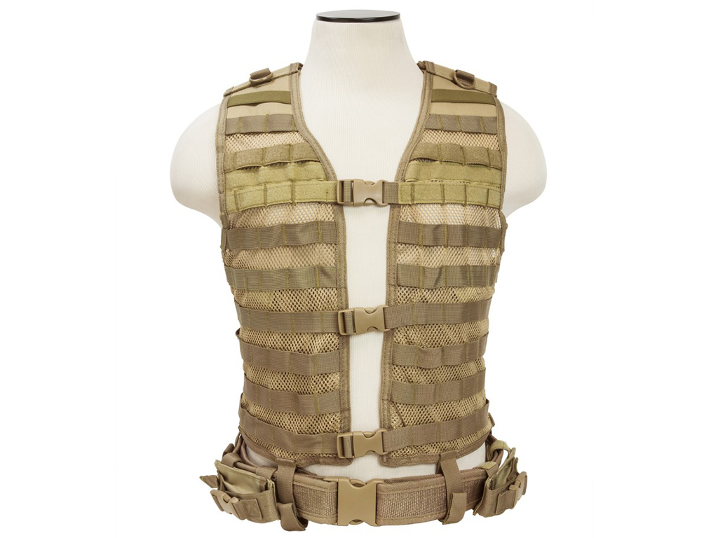 NcStar Molle/Pals Tactical Mesh Vest - Large | Replicaairguns.us